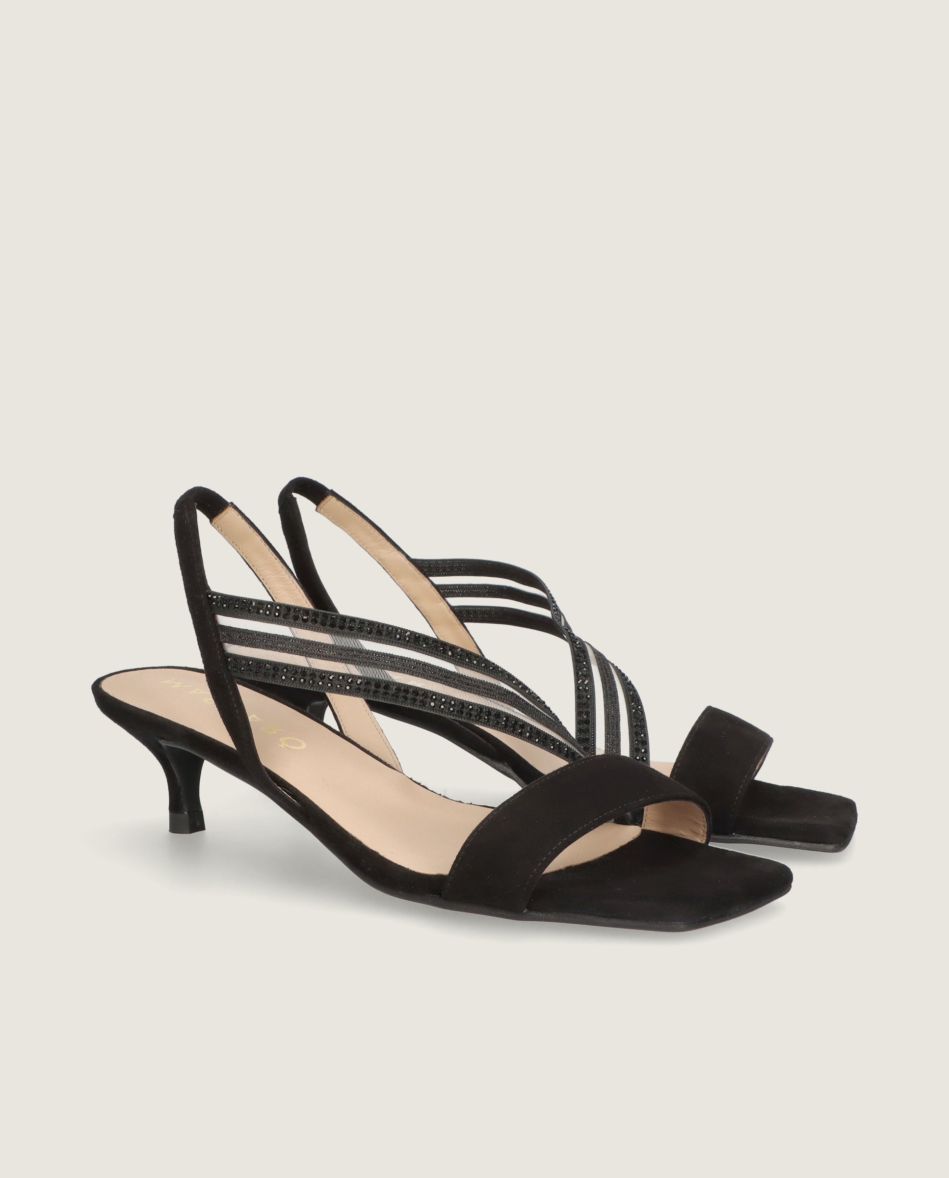 Sandalias Jessica Negros Ante | Mascaró